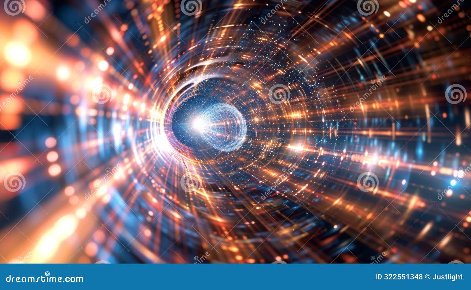 An Illustration of a Particles Path through Space and Time Tracing a ...
