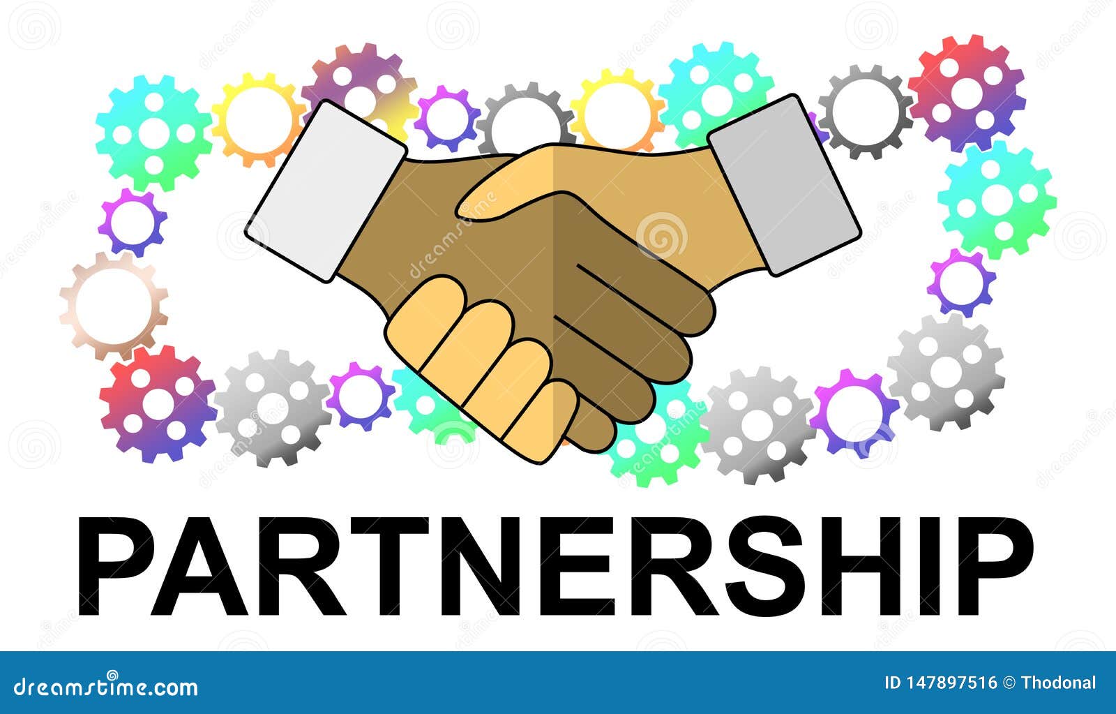 Concept of partnership stock illustration. Illustration of organization ...