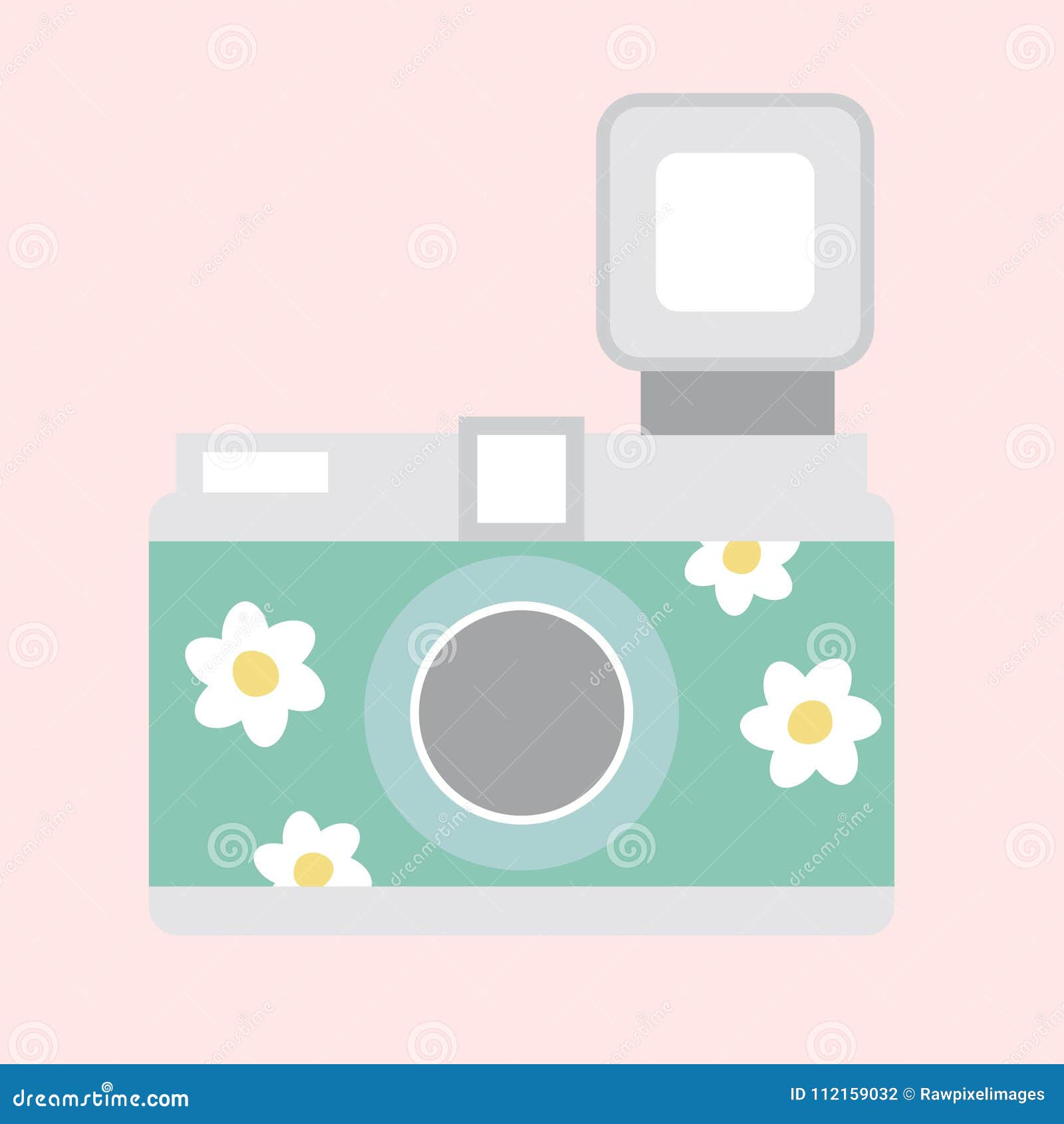 Illustration of Pastel Colour Analog Camera Stock Illustration ...