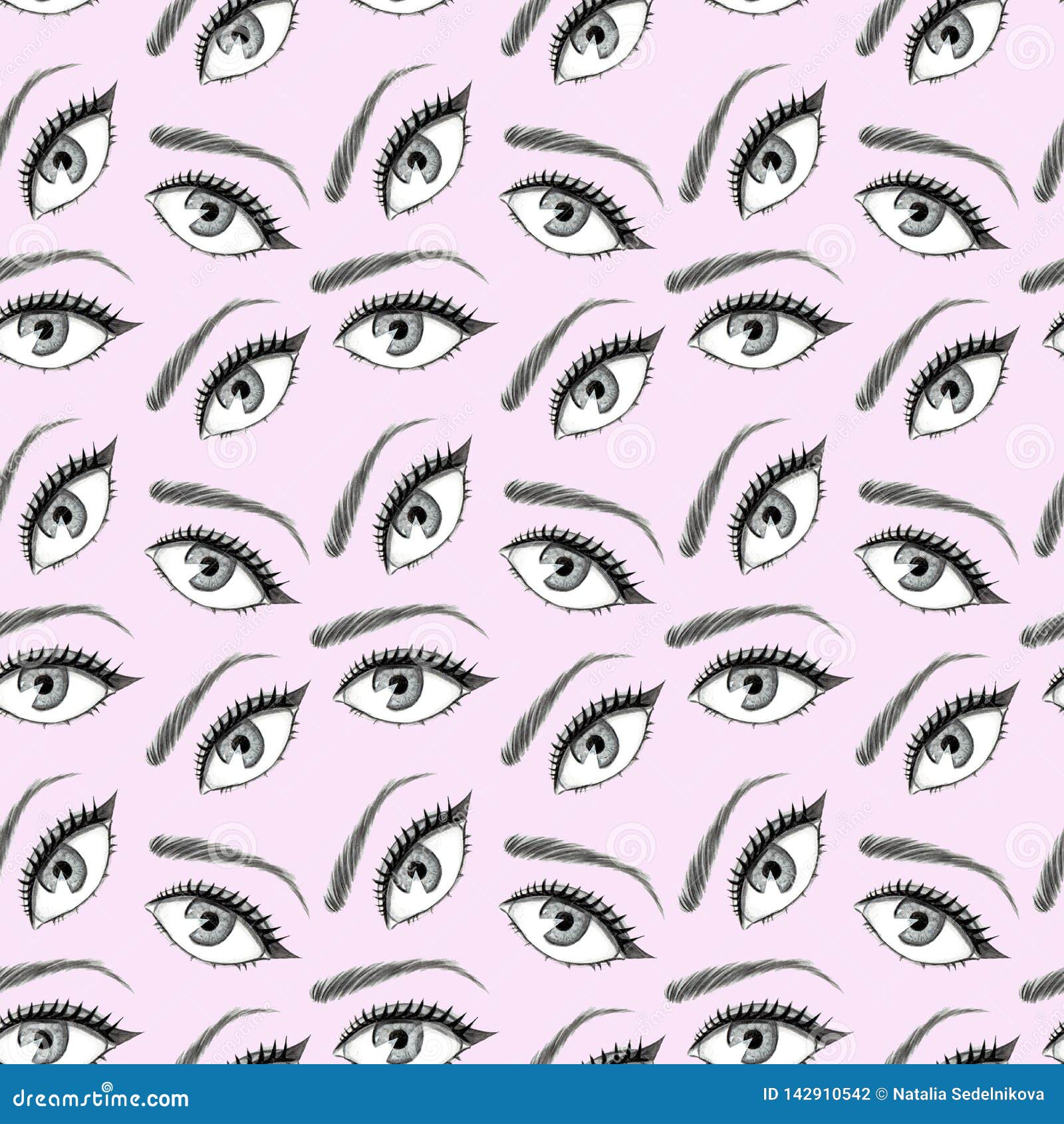 Illustration of Eyes Pattern Stock Illustration - Illustration of ...