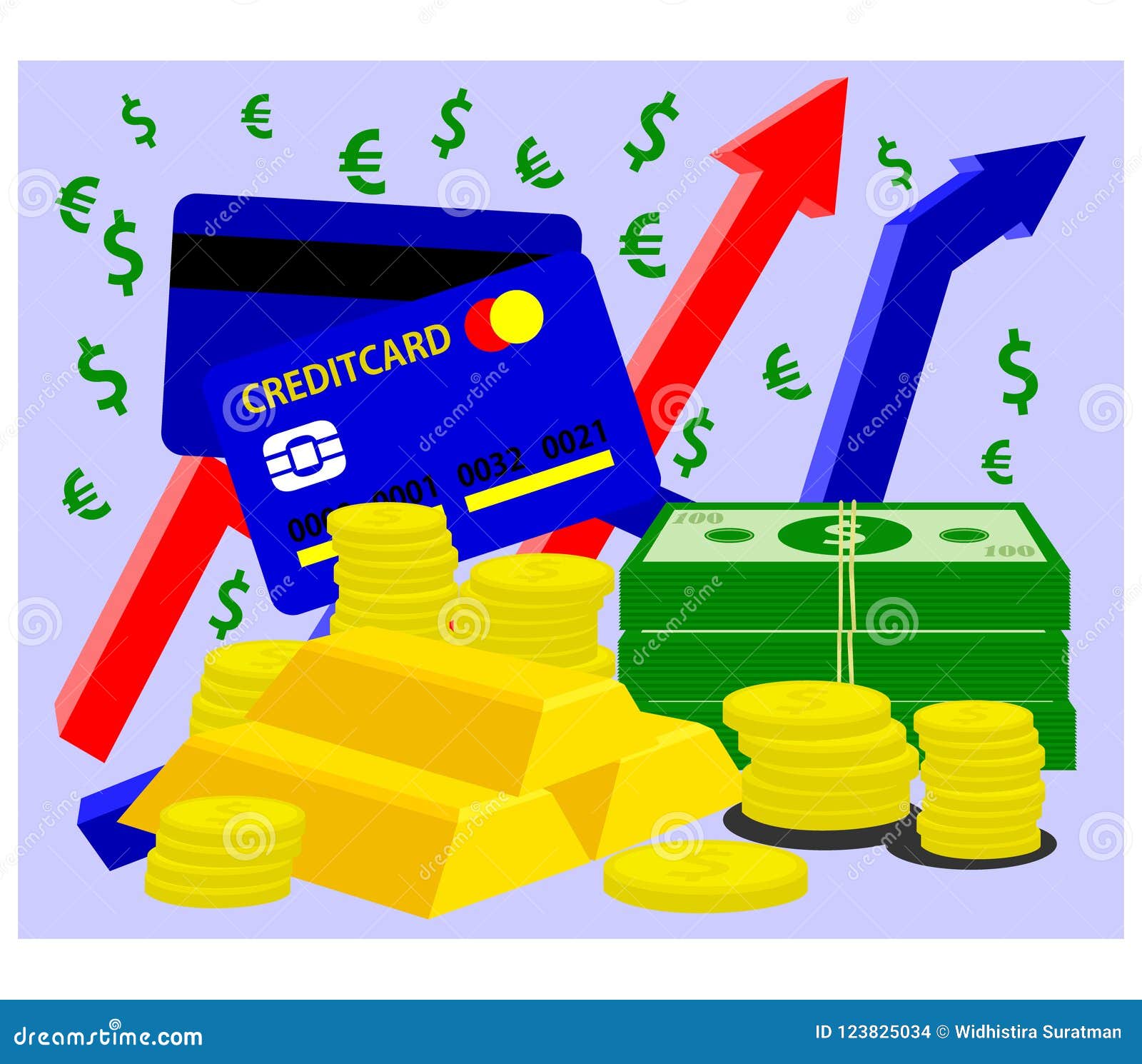 Illustration of Payment Instrument Stock Vector - Illustration of ...