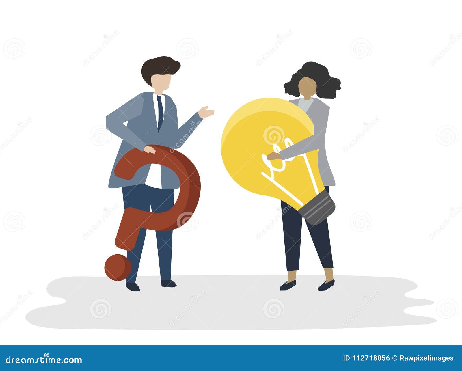 Illustration of People Avatar Business Plan Concept Stock Illustration ...