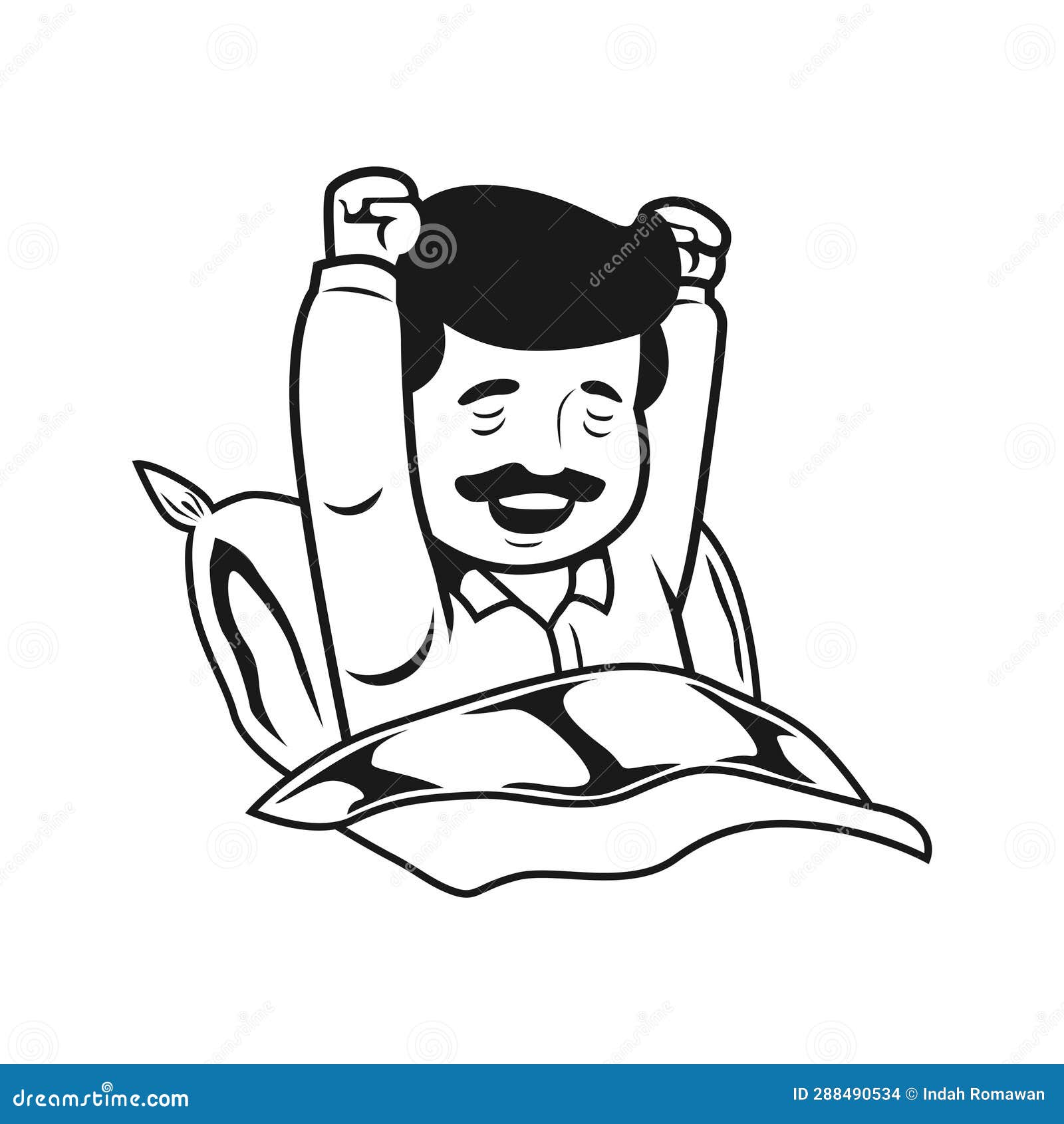 Illustration of People Waking Up Stock Illustration - Illustration of ...