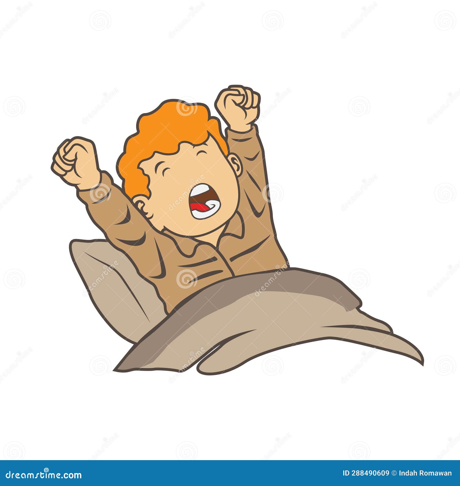 Illustration of People Waking Up Stock Illustration - Illustration of ...