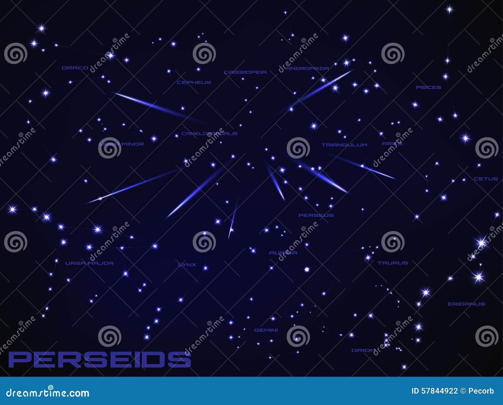 Perseids Meteor Stock Illustrations – 14 Perseids Meteor Stock ...