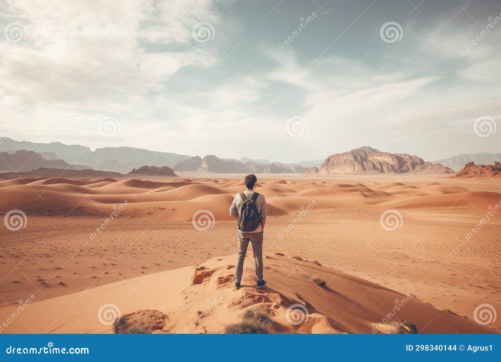 Person In The Desert A Post Apocalyptic Story Where A Survivor Wanders ...