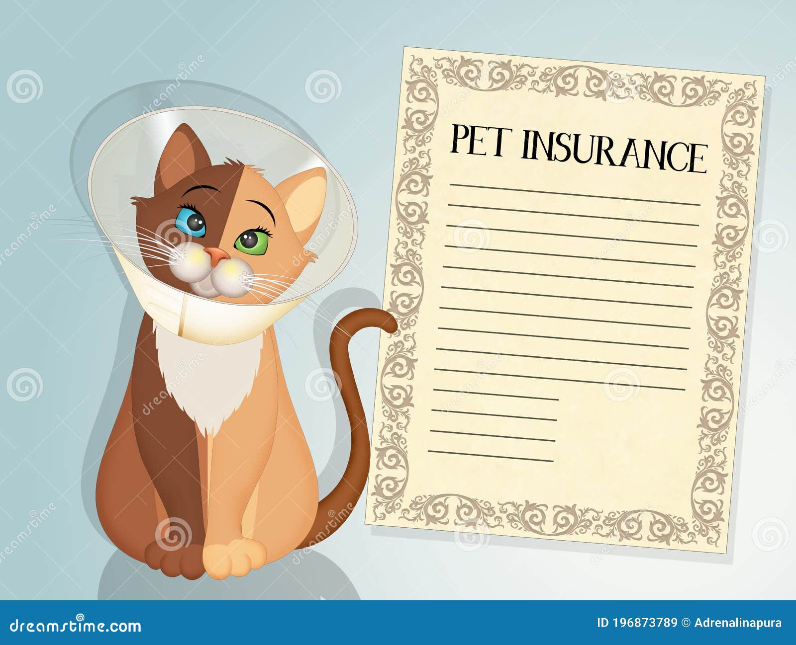 Illustration of Pet Insurance Stock Illustration - Illustration of ...