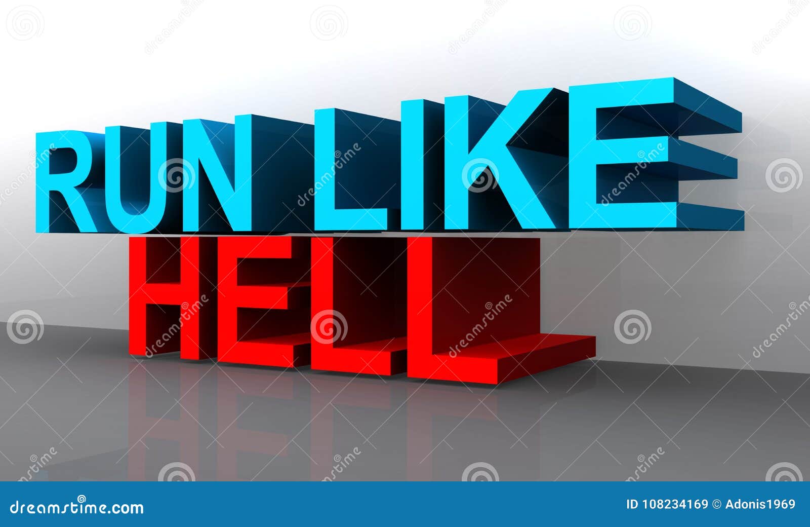 Run like hell stock illustration. Illustration of fitness - 108234169