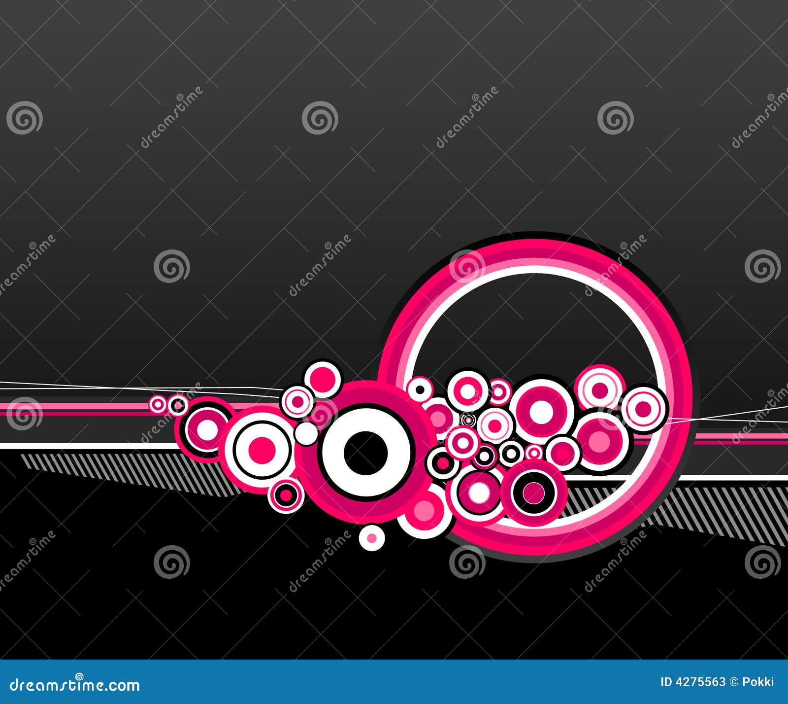 Illustration of Pink Circles. Vector Stock Vector - Illustration of ...