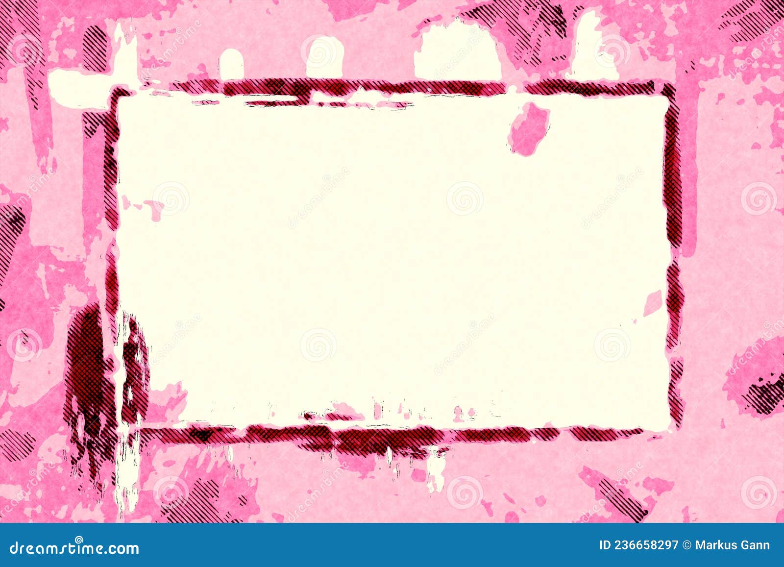 Pink Color Comic Style Frame Stock Illustration - Illustration of dirt ...
