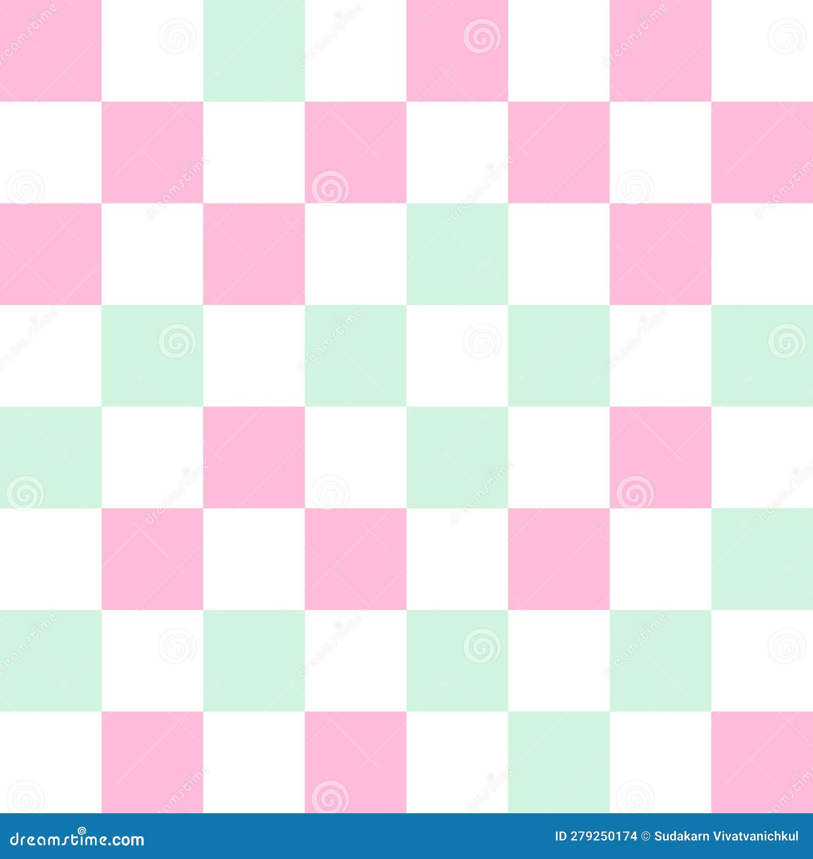 Pink and Green Pastel Checkerboard Pattern Background. Stock Vector ...