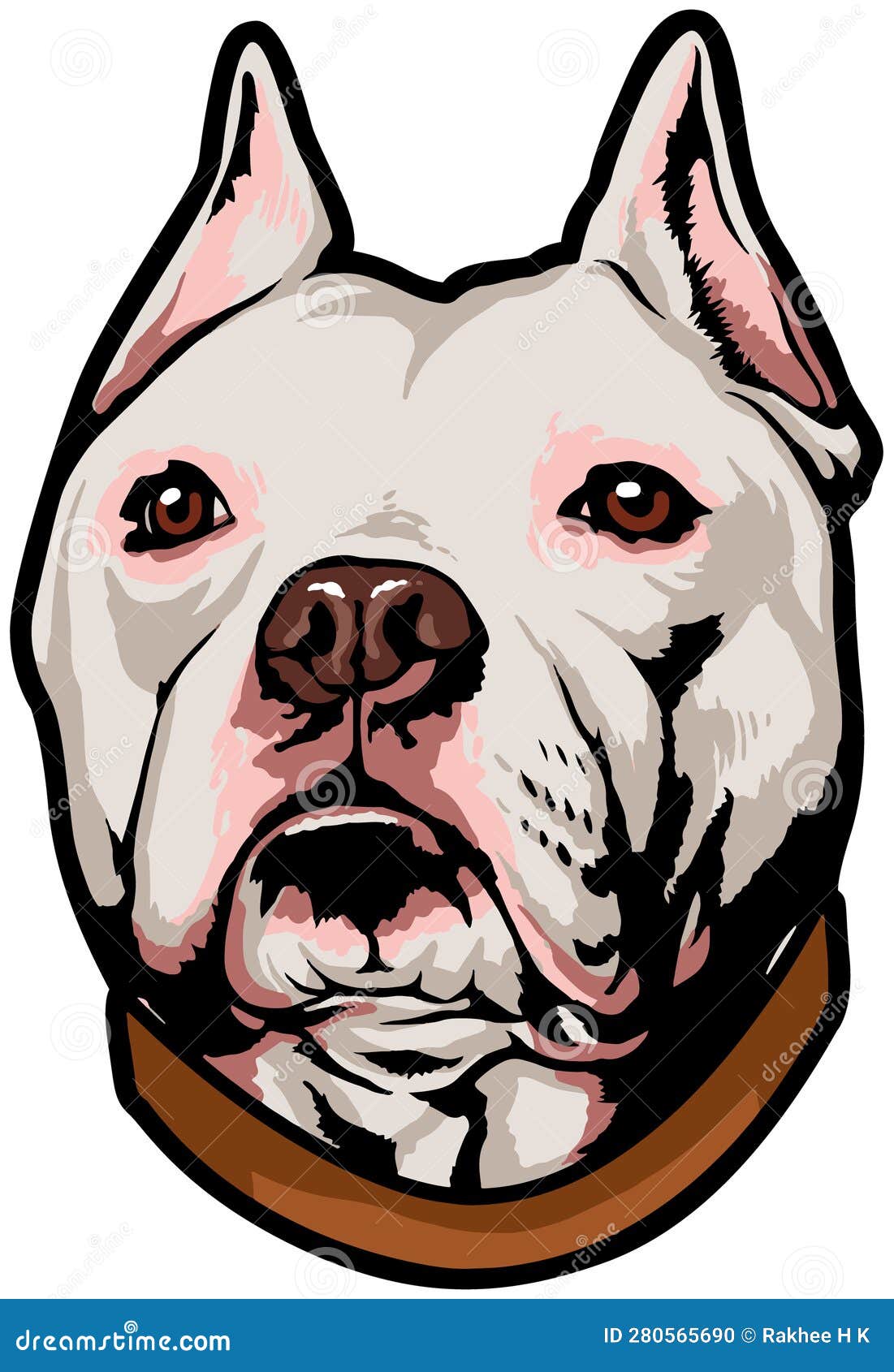 Pitbull Face Illustration. Wild. Face. Vector Stock Vector ...