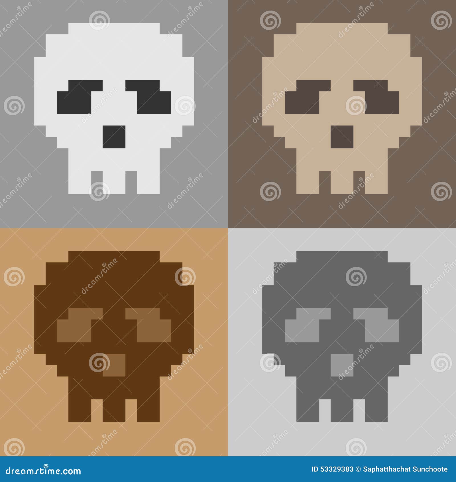 Illustration Pixel Art Icon Stock Vector - Illustration of death ...