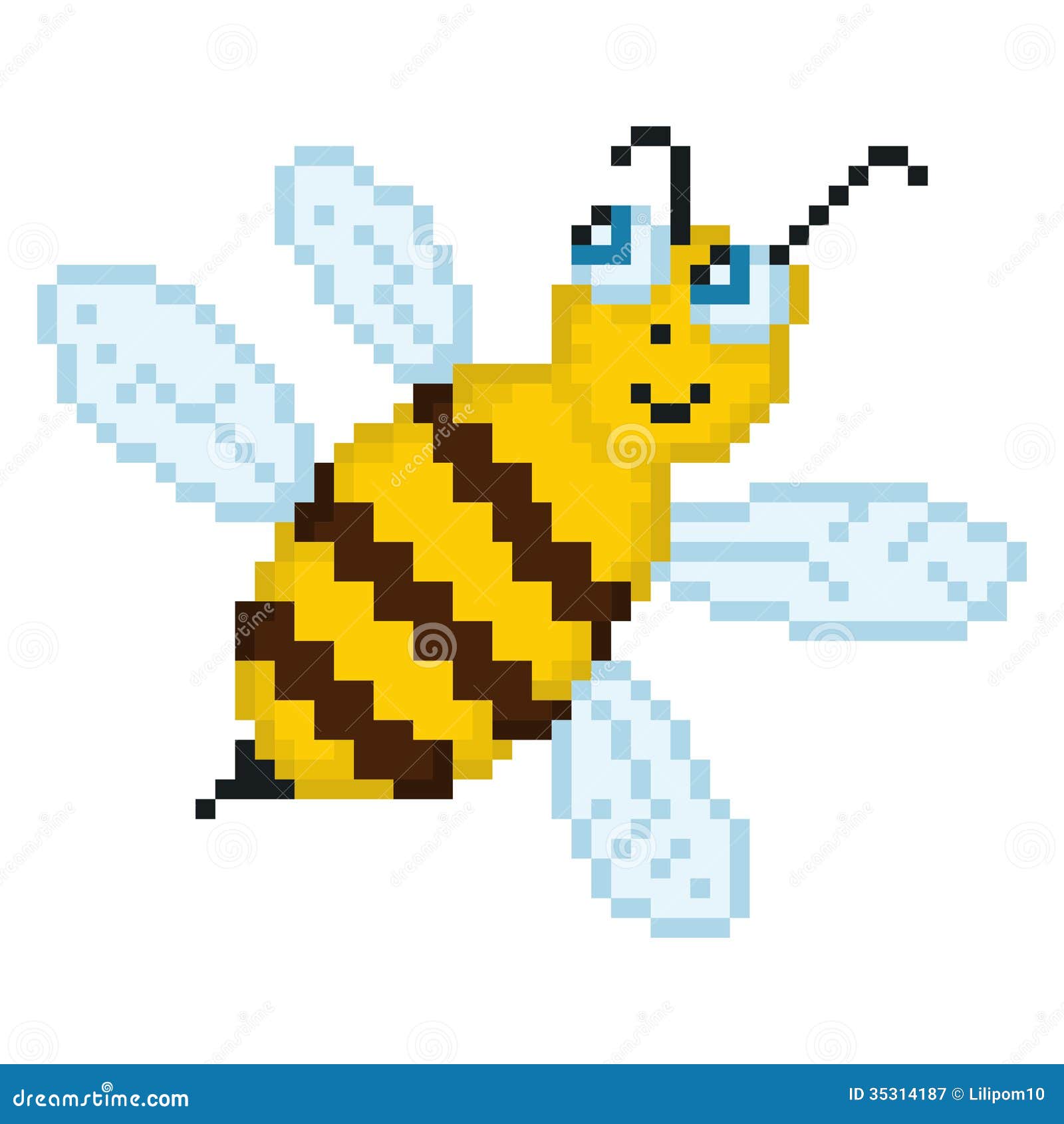 Pixel Bee Stock Illustrations – 350 Pixel Bee Stock Illustrations ...