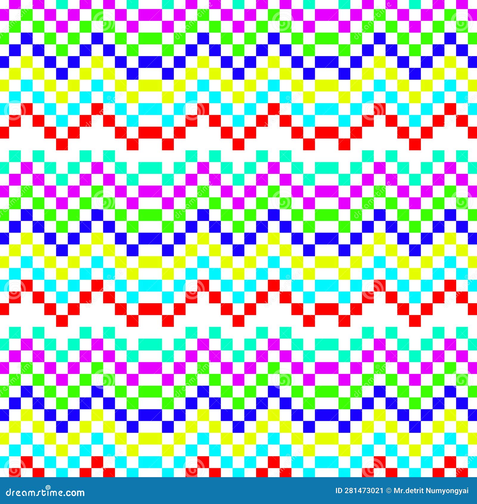 Illustration Pixel Line Multicoloured Abstract Pattern Background Stock ...