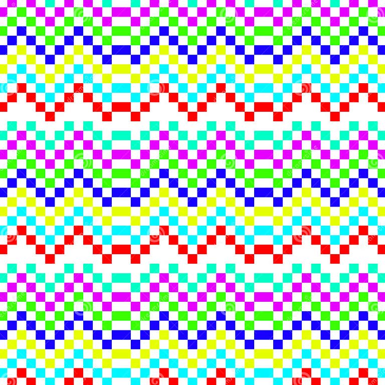 Illustration Pixel Line Multicoloured Abstract Pattern Background Stock ...