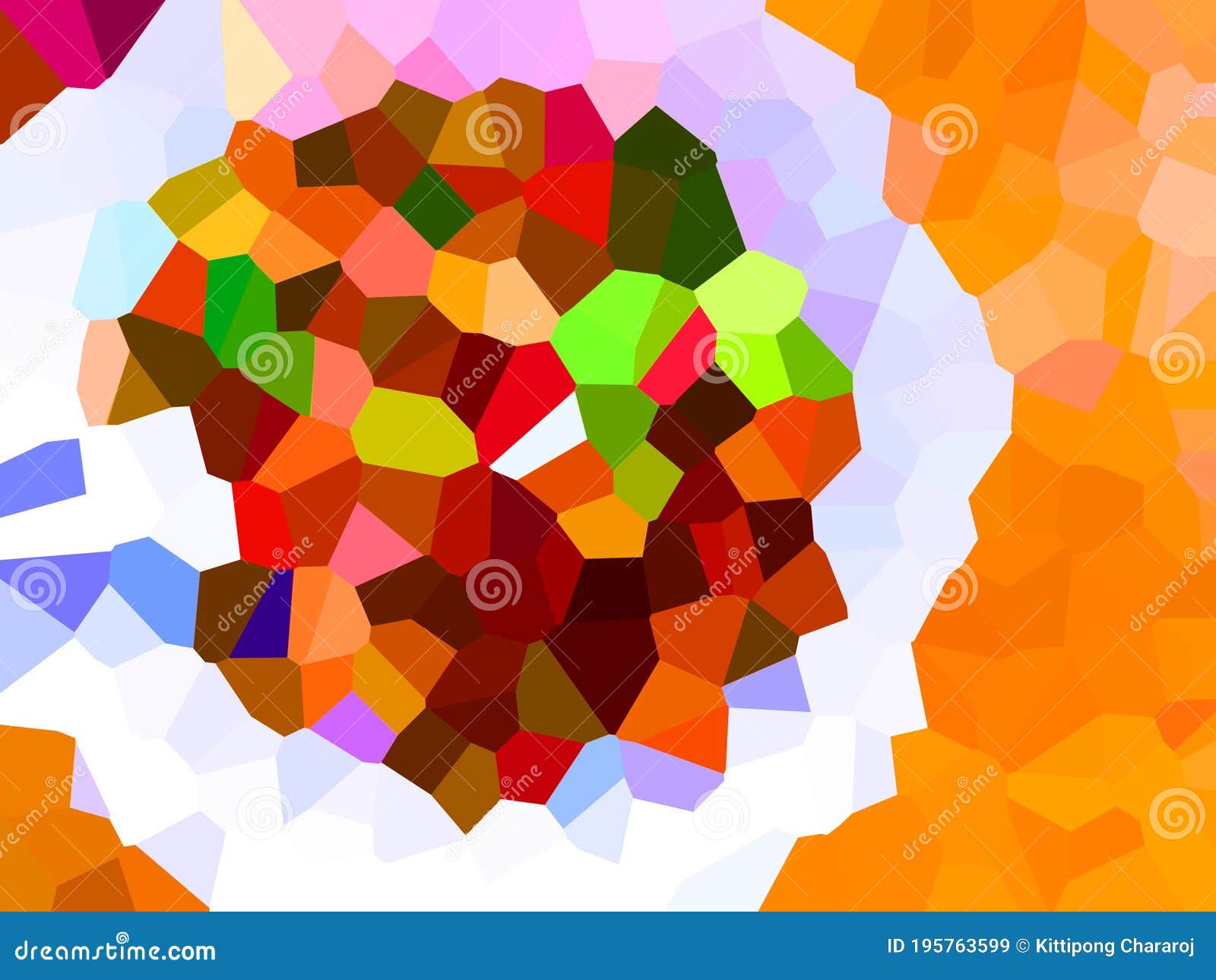 Illustration of Pixels Pattern with Various Bright Colors Creates an ...