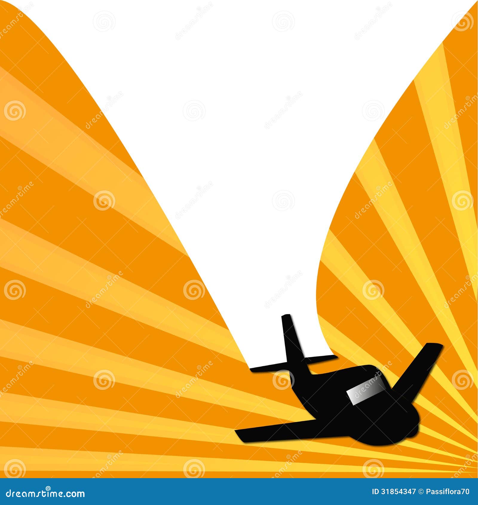 Illustration of Plane and Frame Stock Illustration - Illustration of ...