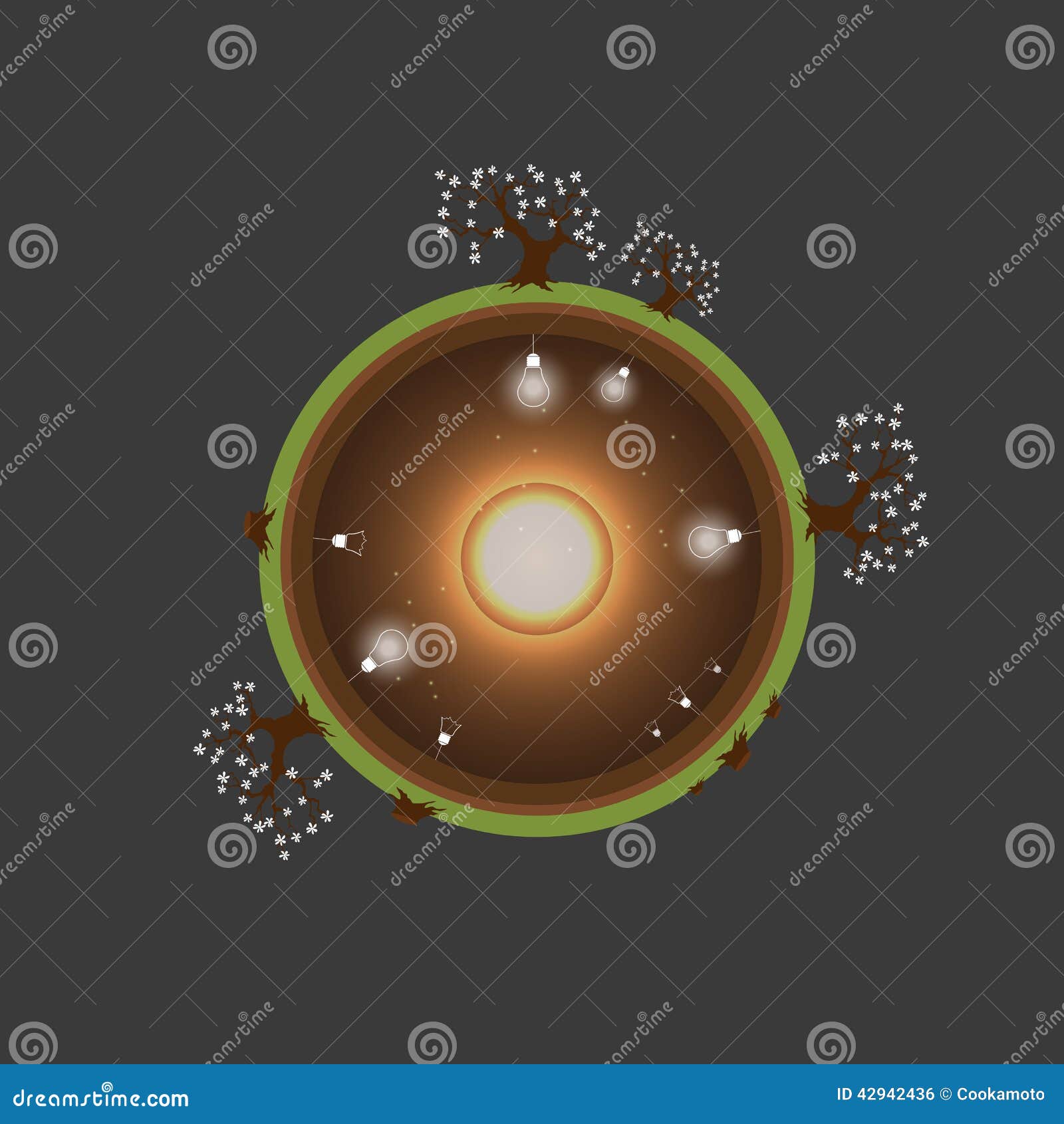 Illustration of Planet Earth Problem, Eco Stock Vector - Illustration ...