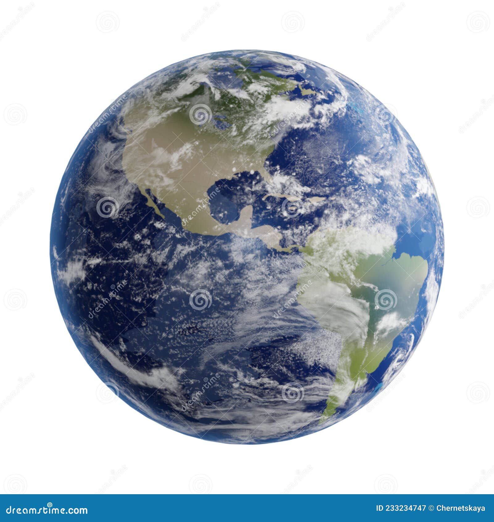 Illustration of Planet Earth on White Background Stock Illustration ...