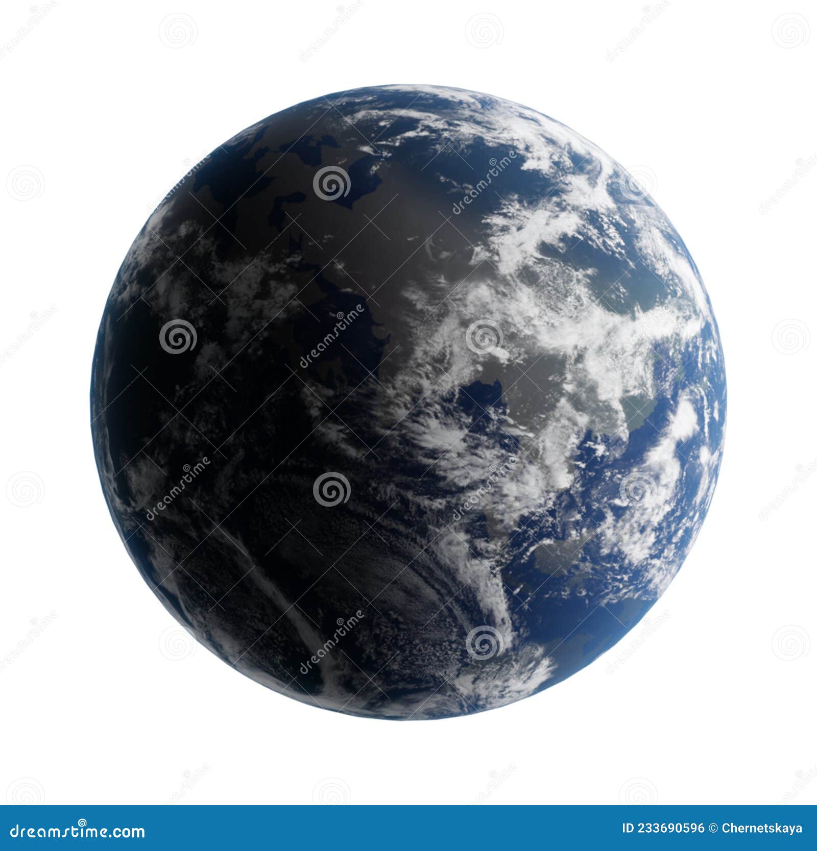 Illustration of Planet Earth on White Background Stock Illustration ...