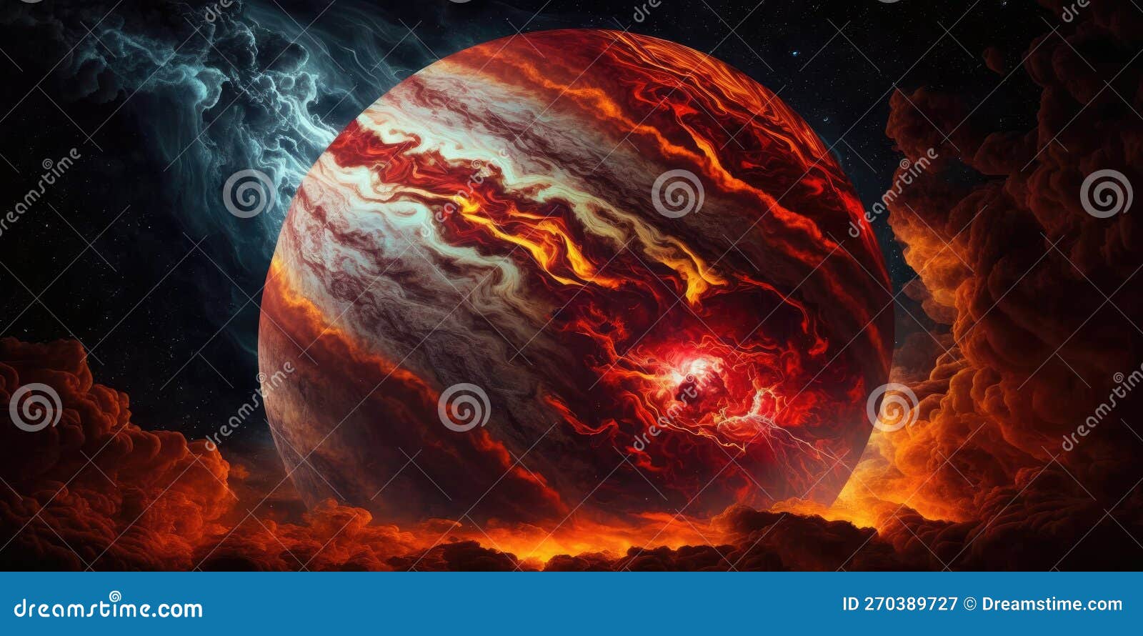 Jupiter Planet, a Failed Star Stock Illustration - Illustration of ...