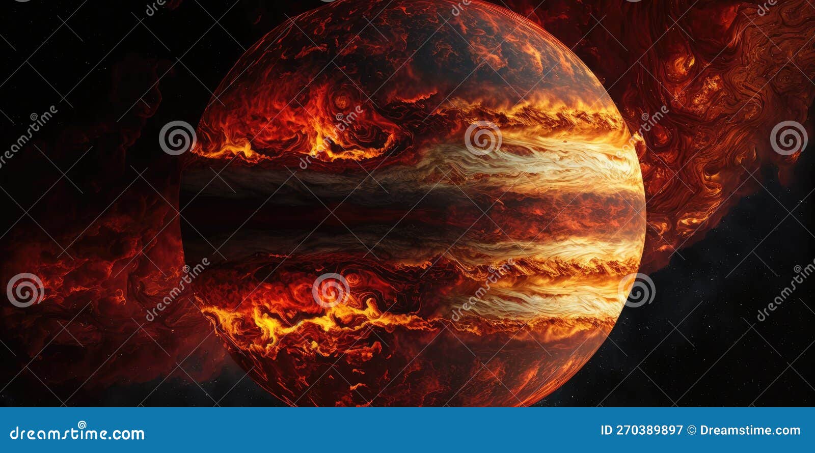 Jupiter Planet, a Failed Star Stock Illustration - Illustration of ...