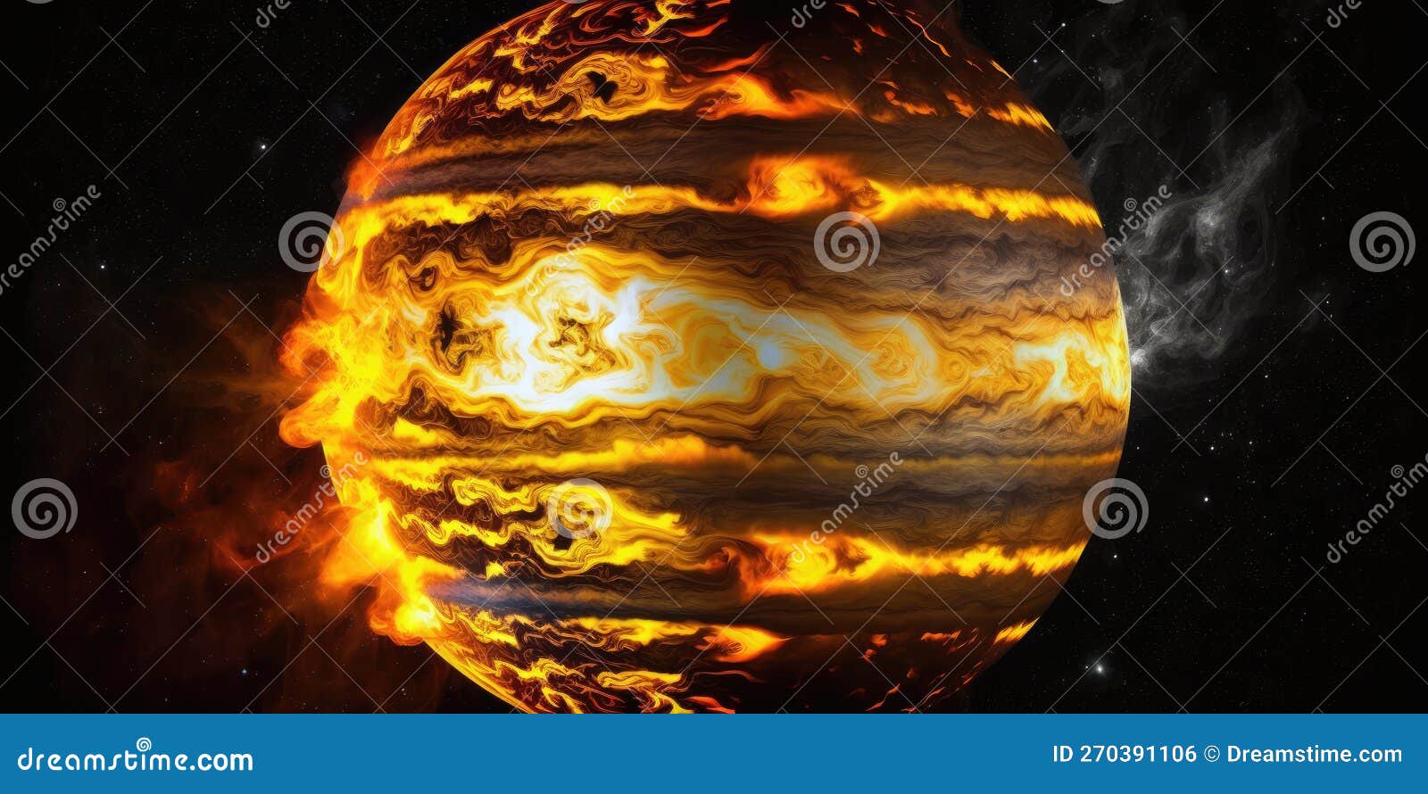 Jupiter Planet, a Failed Star Stock Illustration - Illustration of ...