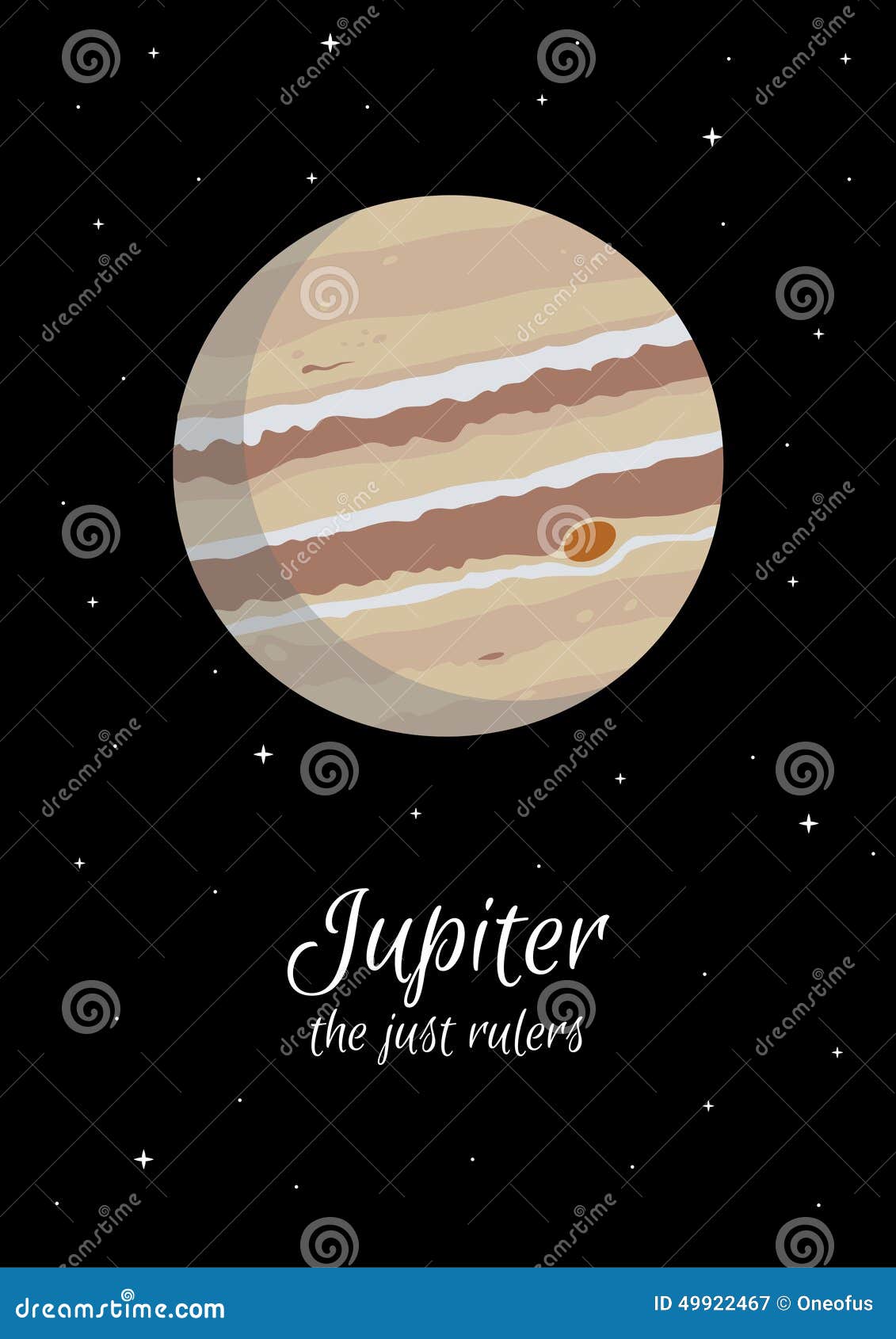 Illustration of Planet Jupiter Stock Vector - Illustration of giant ...
