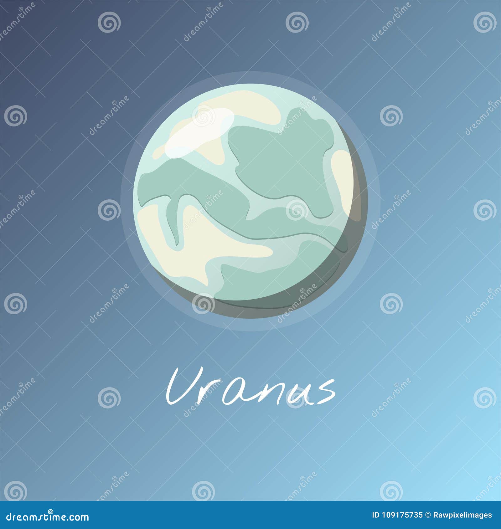 Uranus Isolated Icon. Simple Element Illustration From Zodiac Concept ...