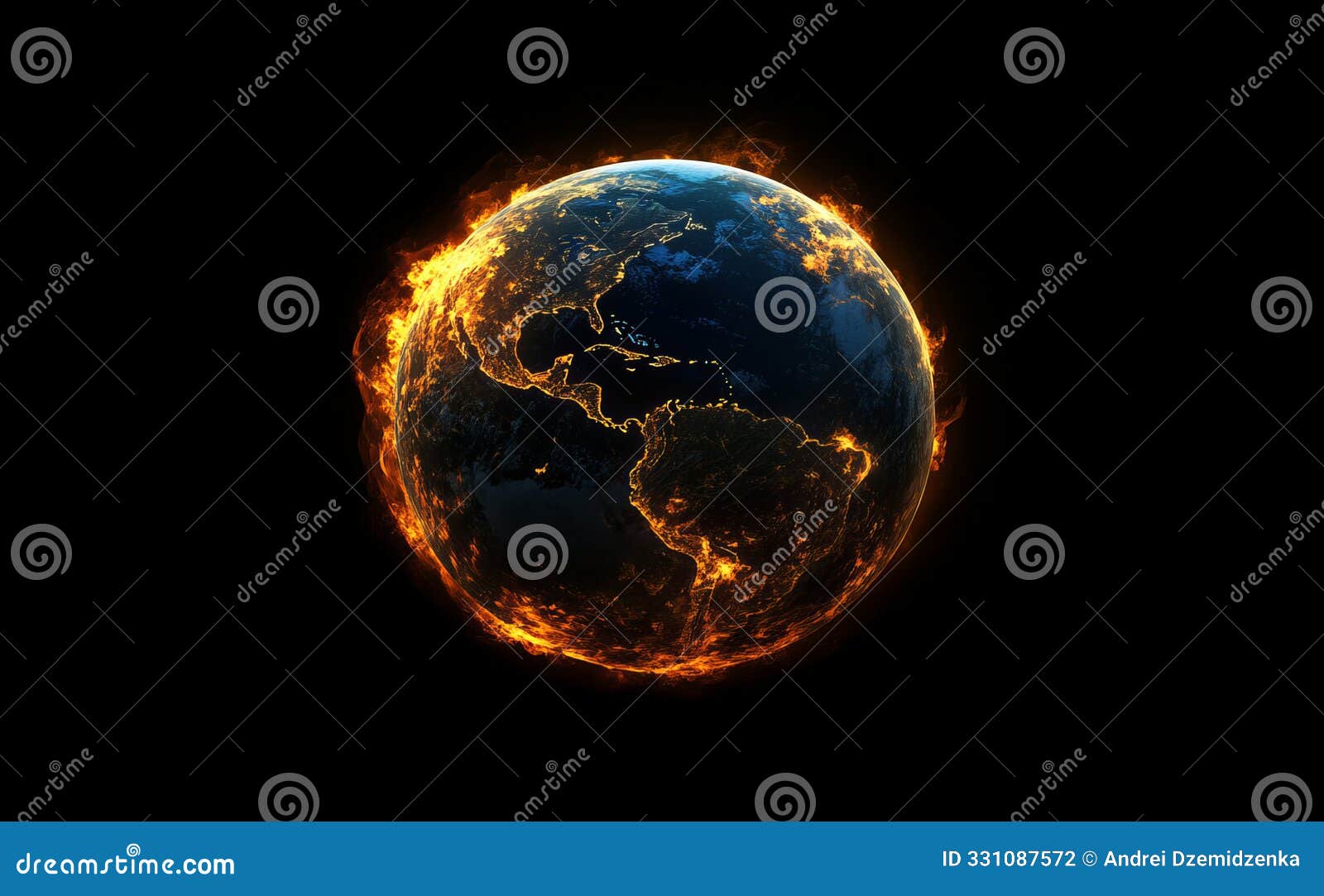 An Illustration of Planets in Deep Space in High Definition. High ...