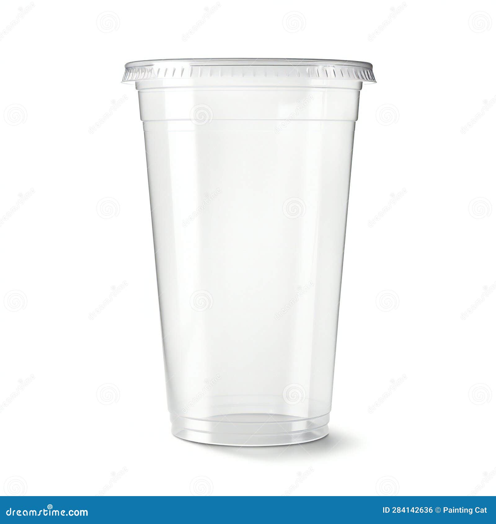 Plastic Cup, Isolated on White Background Stock Illustration ...
