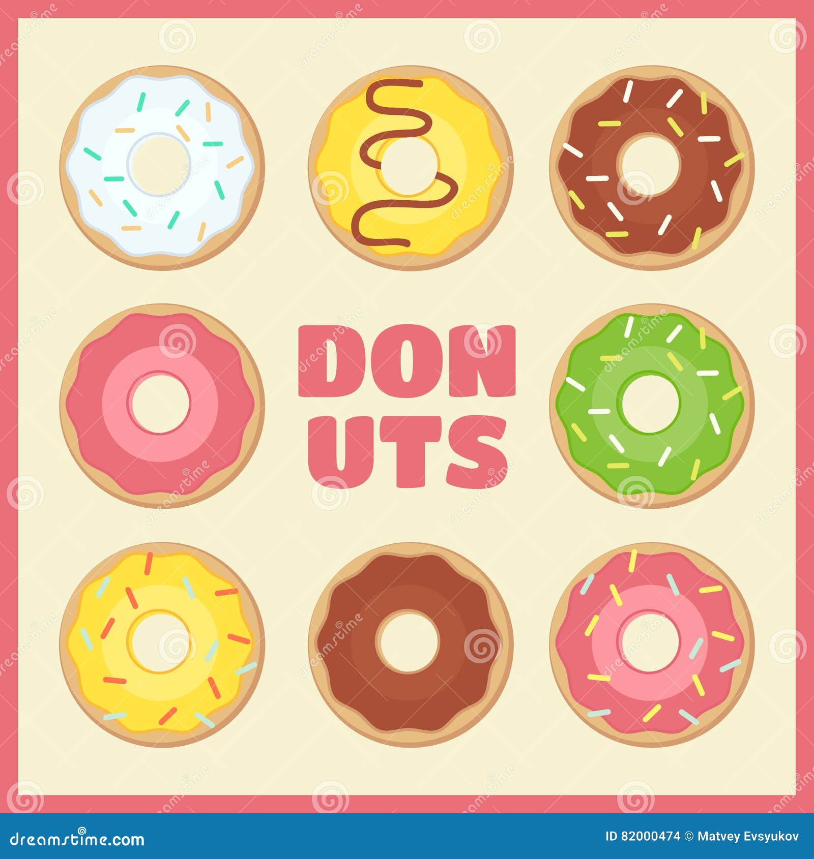 Illustration Plate De Beignet Illustration Stock - Illustration du ...