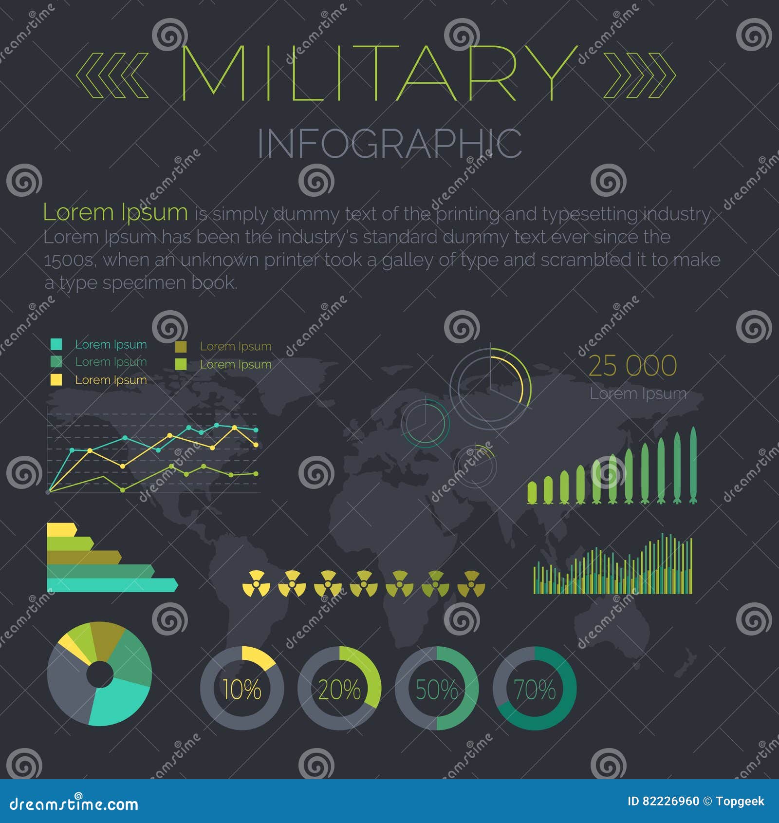 Illustration Plate De Vecteur De Conception De Word Infographic ...