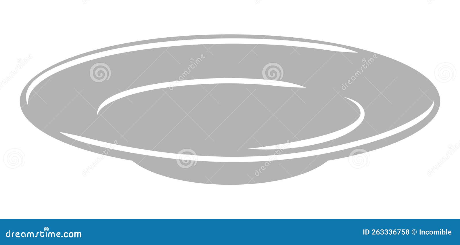 Illustration of Plate. Kitchen and Restaurant Utensil. Stock Vector ...