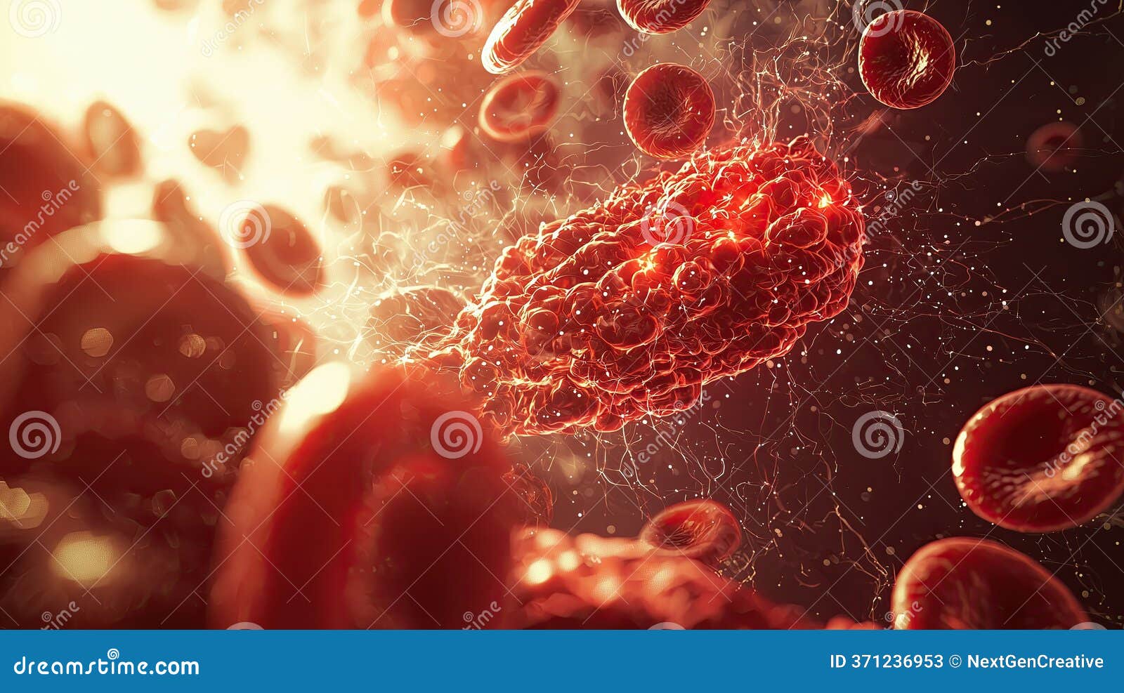 The Structure Of Platelets. Platelets Are A Blood Cell. Myeloid, Stem ...