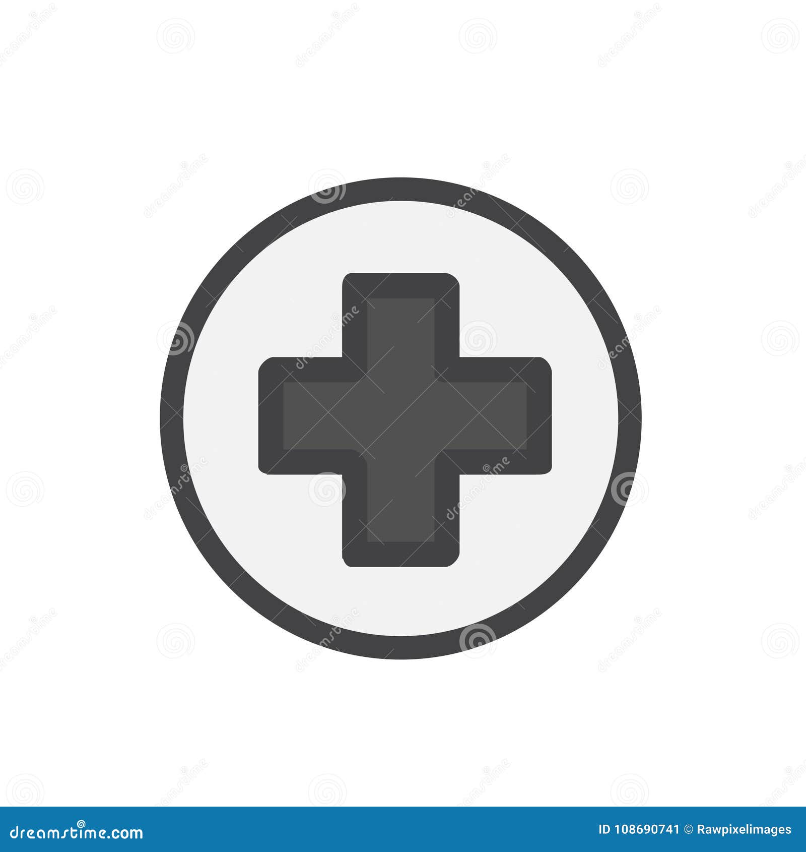 Illustration of Plus Sign Logo Stock Illustration - Illustration of ...