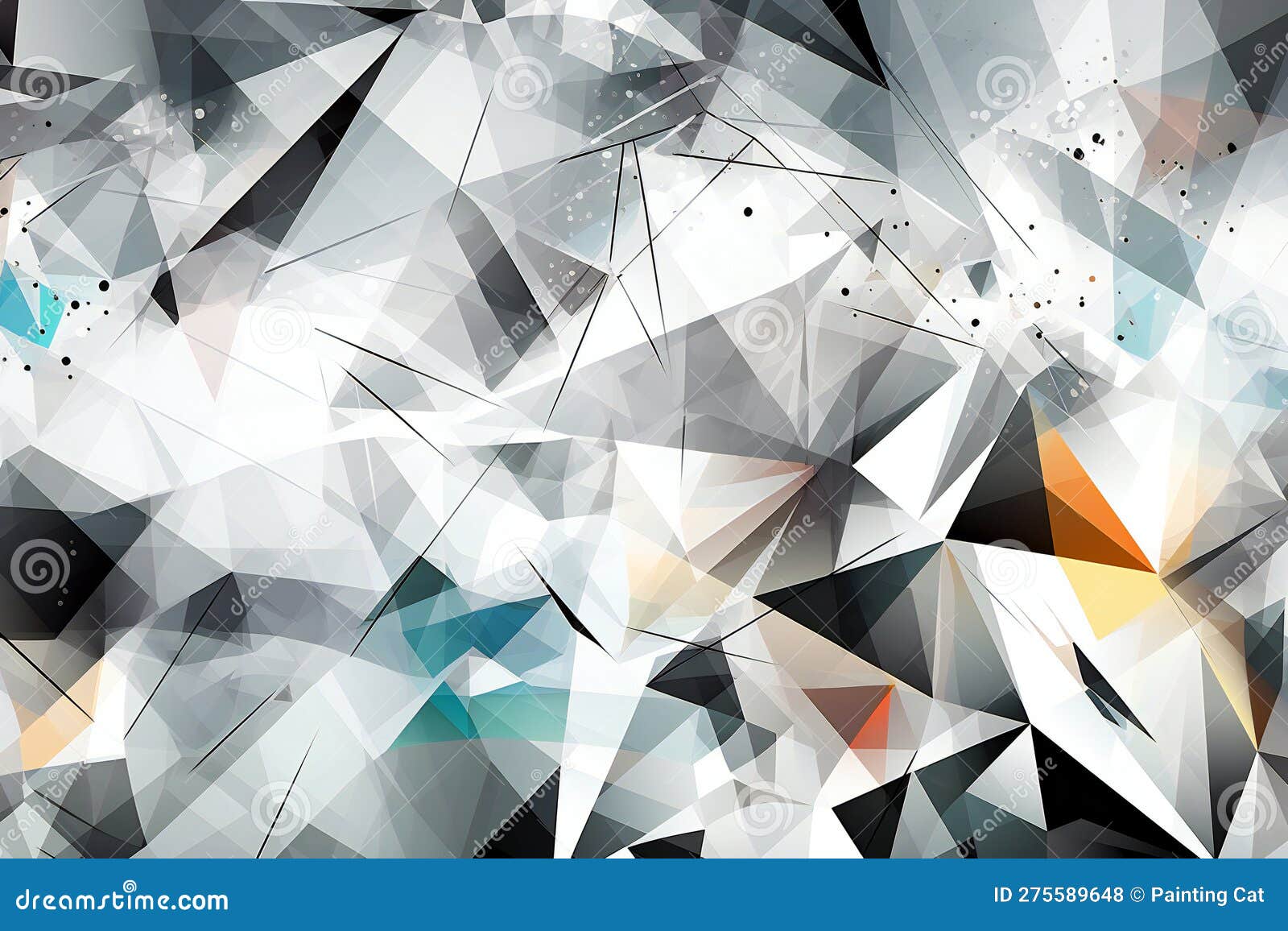 Polygonal Background, Abstract Triangulated Texture, Backdrop ...