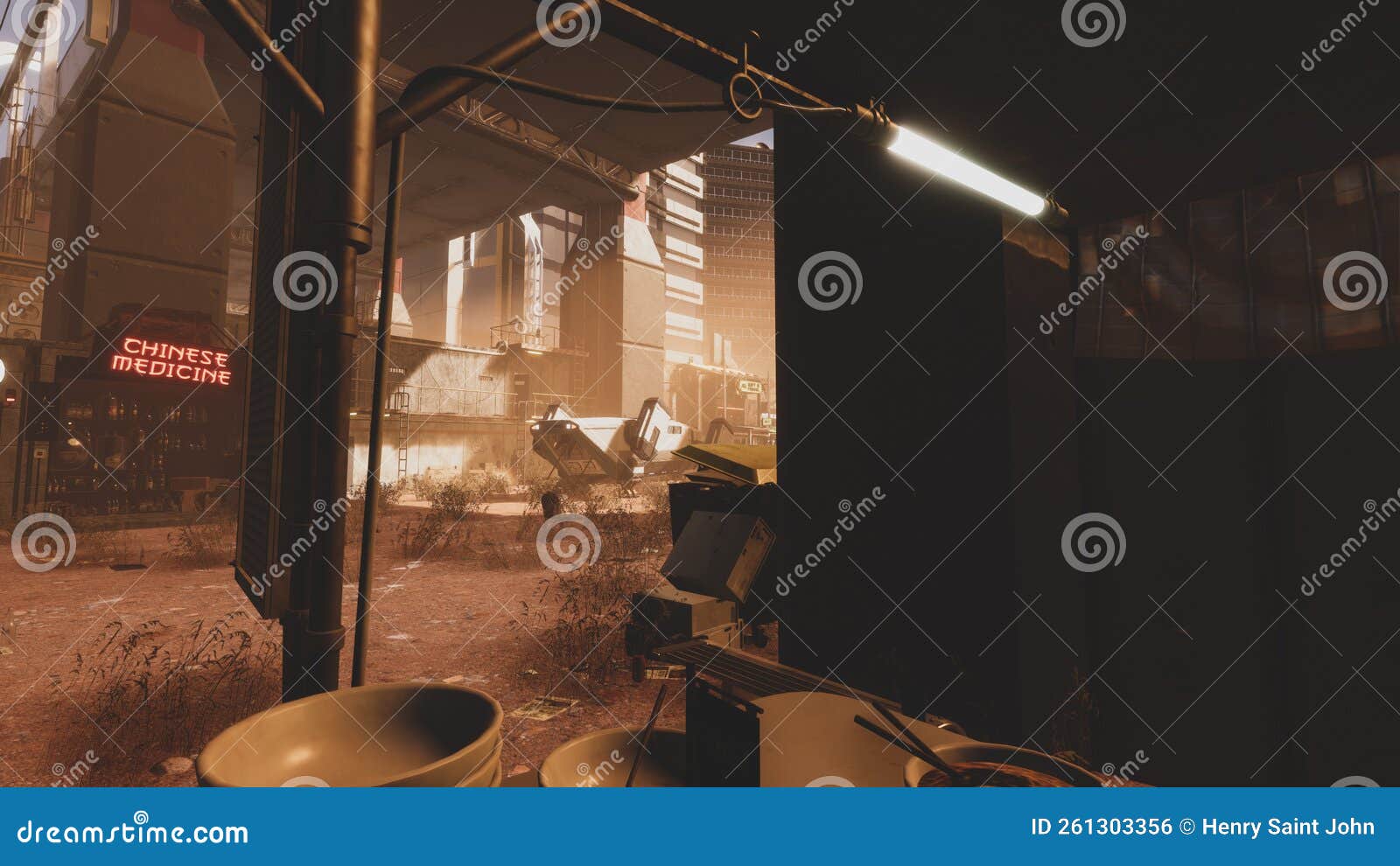 Illustration of a Poor Neighborhood in an Alternative Future Where ...