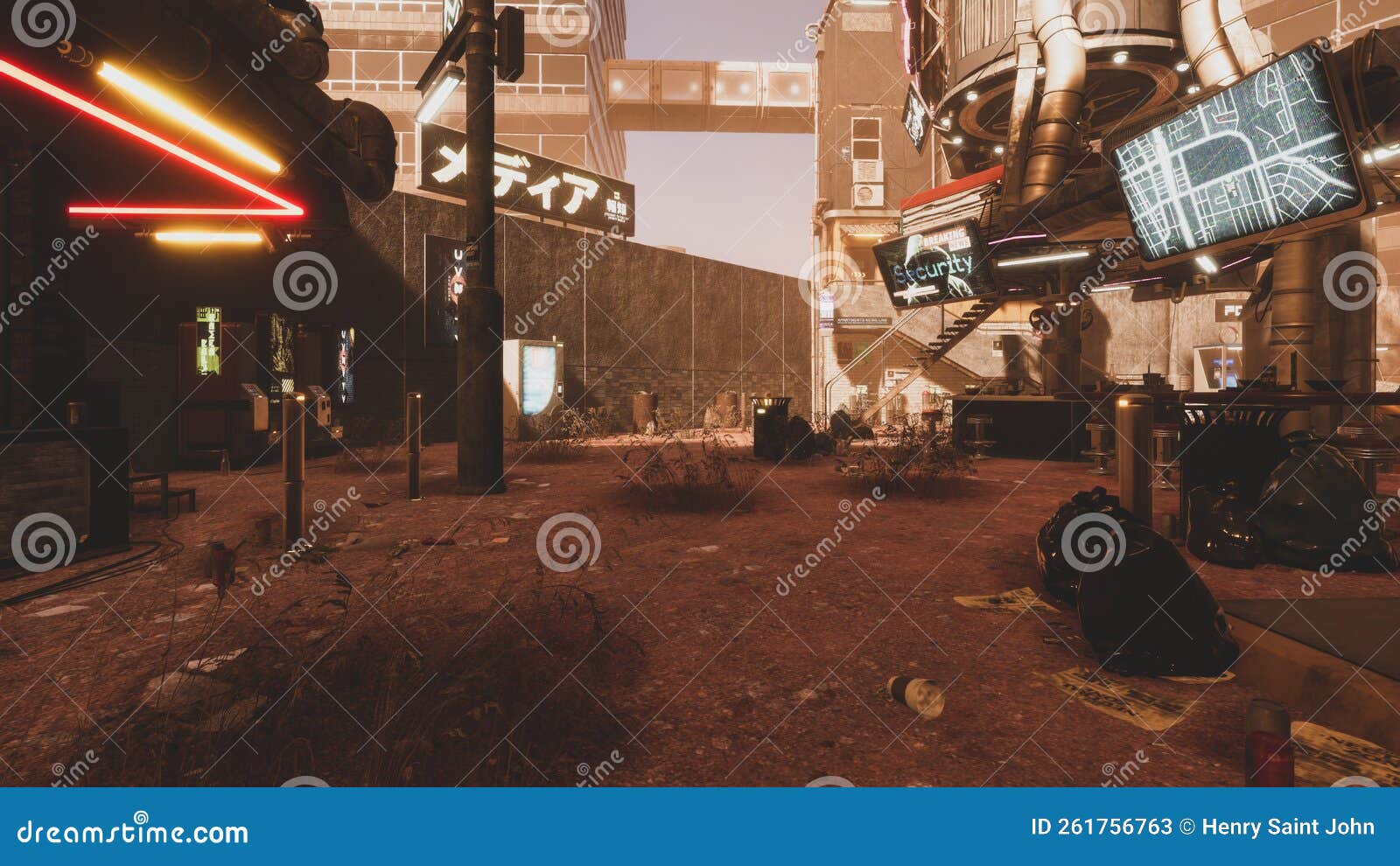 Illustration of a Poor Neighborhood in an Alternative Future Where ...