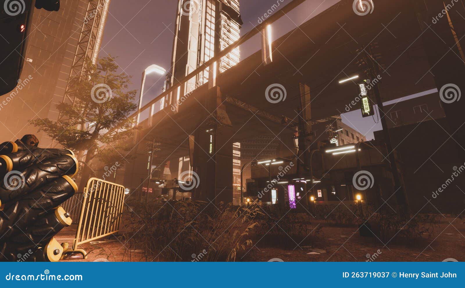 Illustration of a Poor Neighborhood in an Alternative Future Where ...