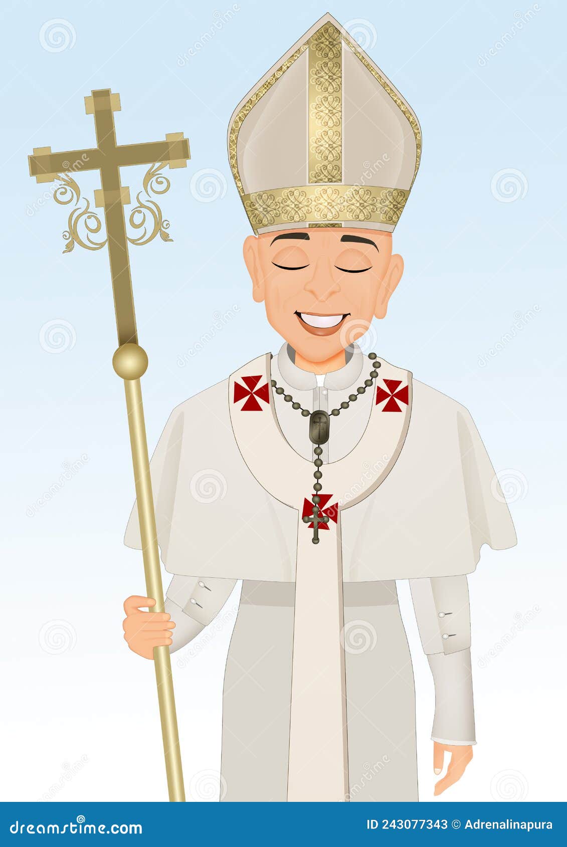 Illustration of Pope stock illustration. Illustration of christian ...