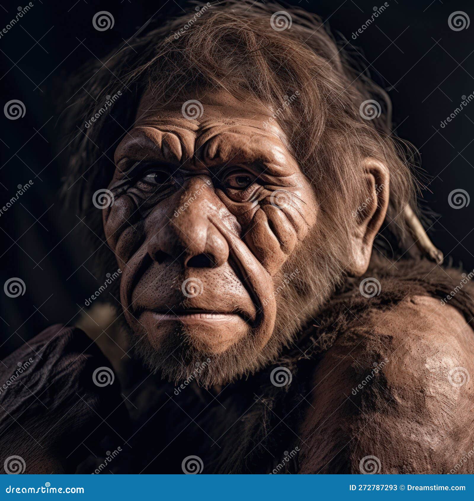 Illustration Portrait of a Neanderthal Stock Illustration ... Illustration Portrait of a Neanderthal Stock Illustration ...