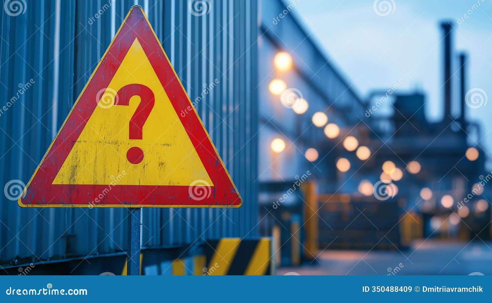 This Illustration Portrays a Hazard Warning Sign with an Exclamation ...