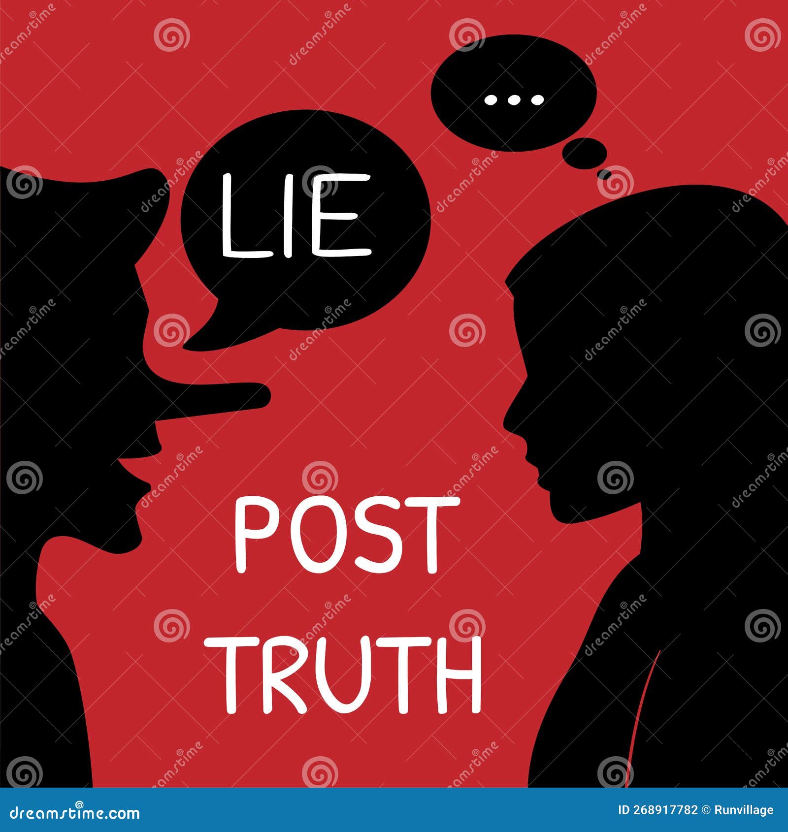 Illustration for Post Truth Concept. Fact and Fake Stock Vector ... Illustration for Post Truth Concept. Fact and Fake Stock Vector ...