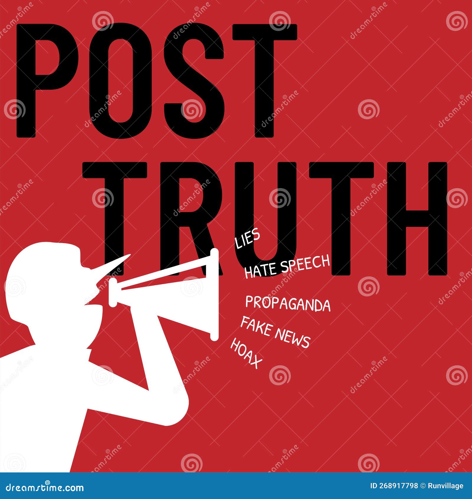 Illustration for Post Truth Concept. Fact and Fake Stock Vector ... Illustration for Post Truth Concept. Fact and Fake Stock Vector ...