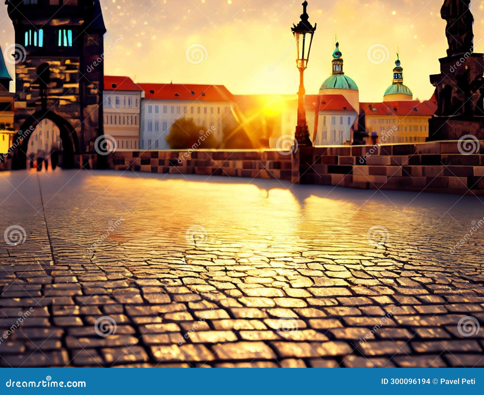 Illustration of Prague stock photo. Image of prague - 300096194