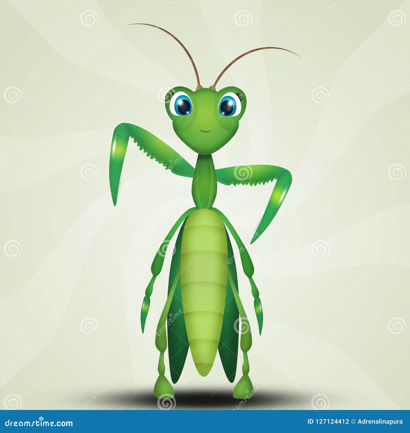 Illustration of Praying Mantis Stock Illustration - Illustration of ...