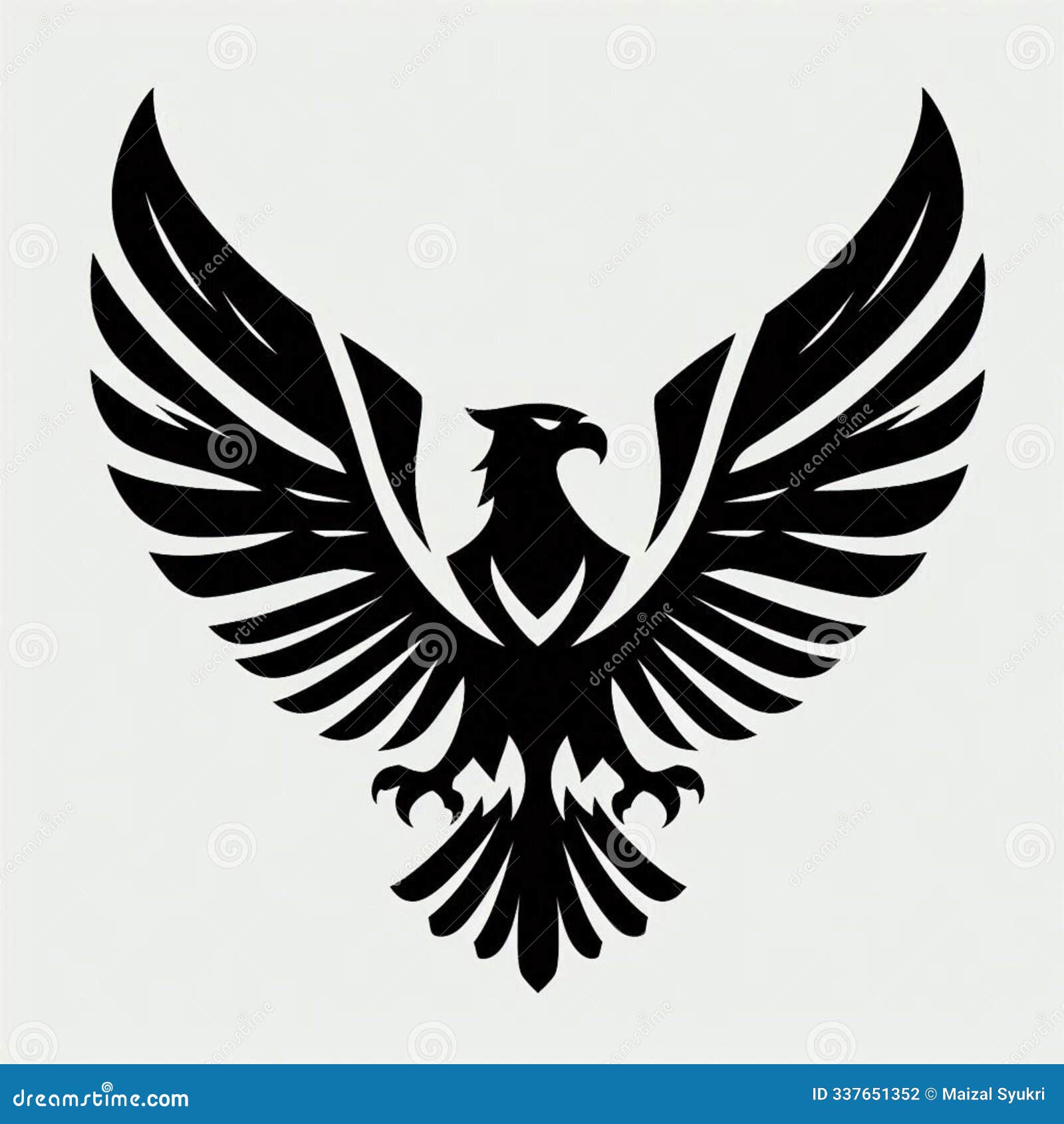 Bold Silhouette of the Roman Eagle: a Symbol of Power and Authority ...