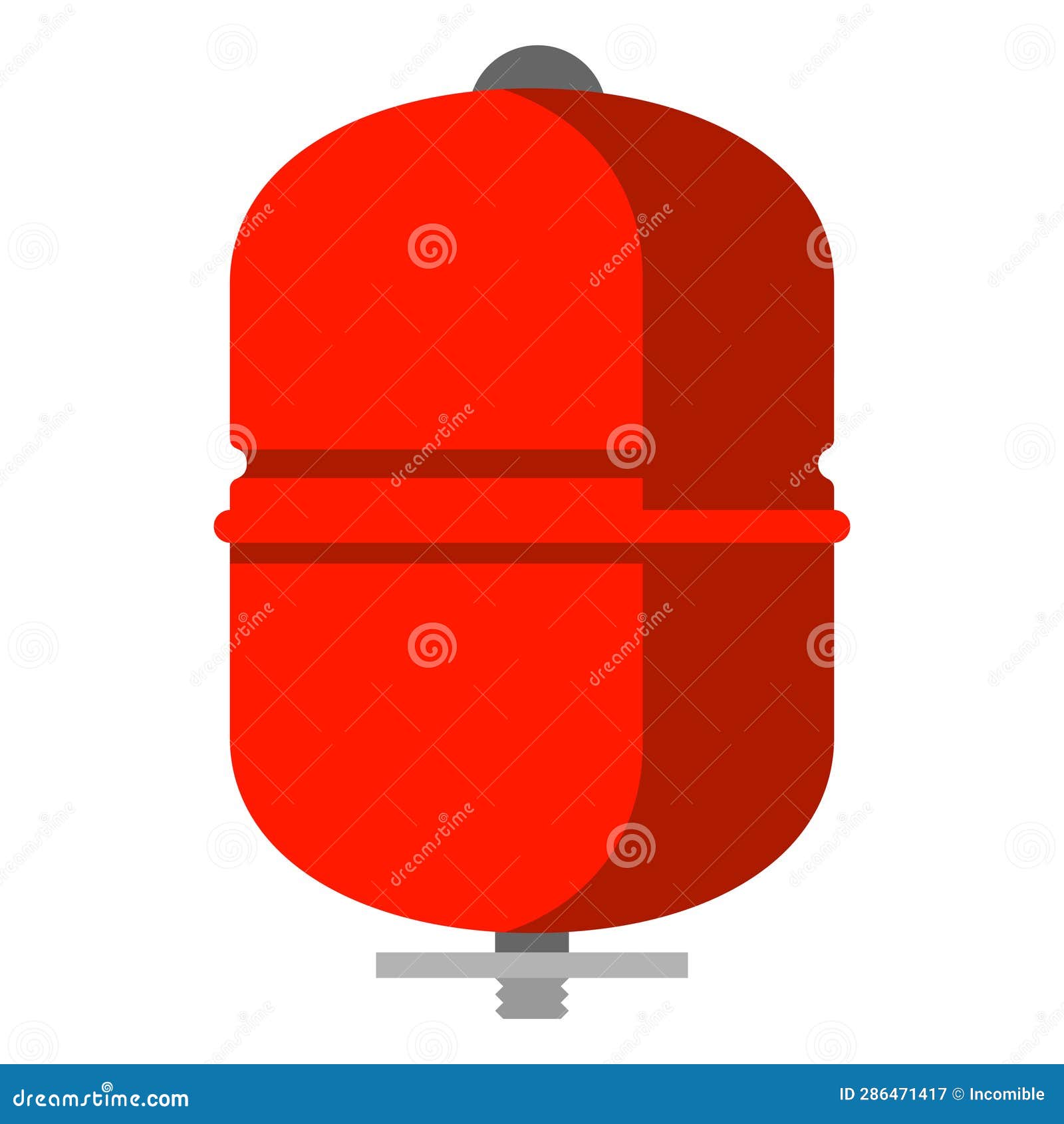 Illustration of Pressure Tank. Industrial Image of Plumbing Object ...